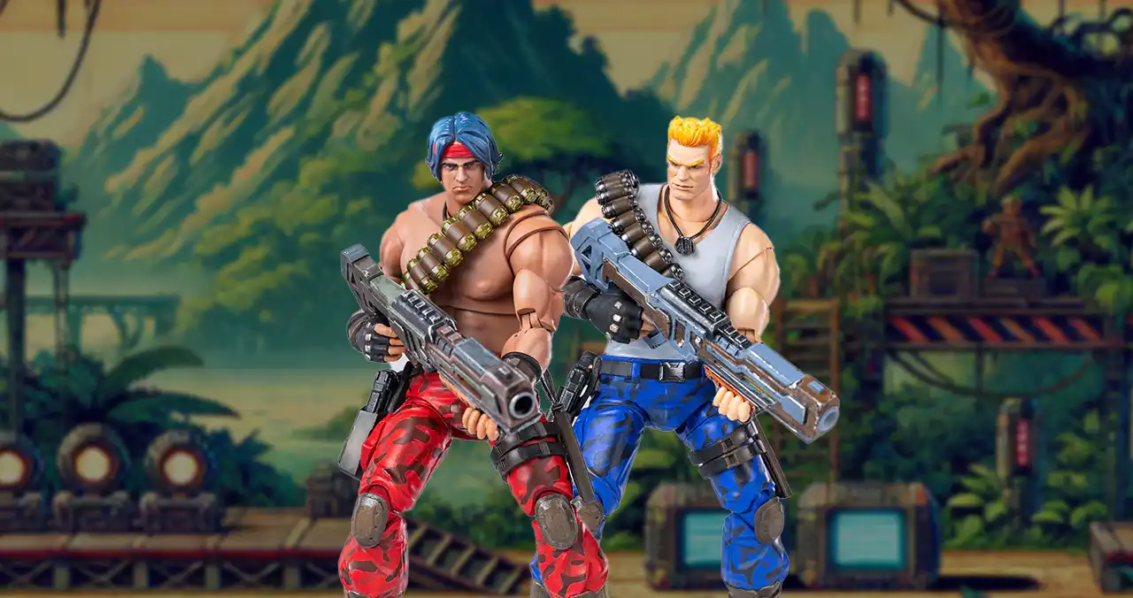 Hiya Toys Contra Figures: Bill Rizer & Lance Bean