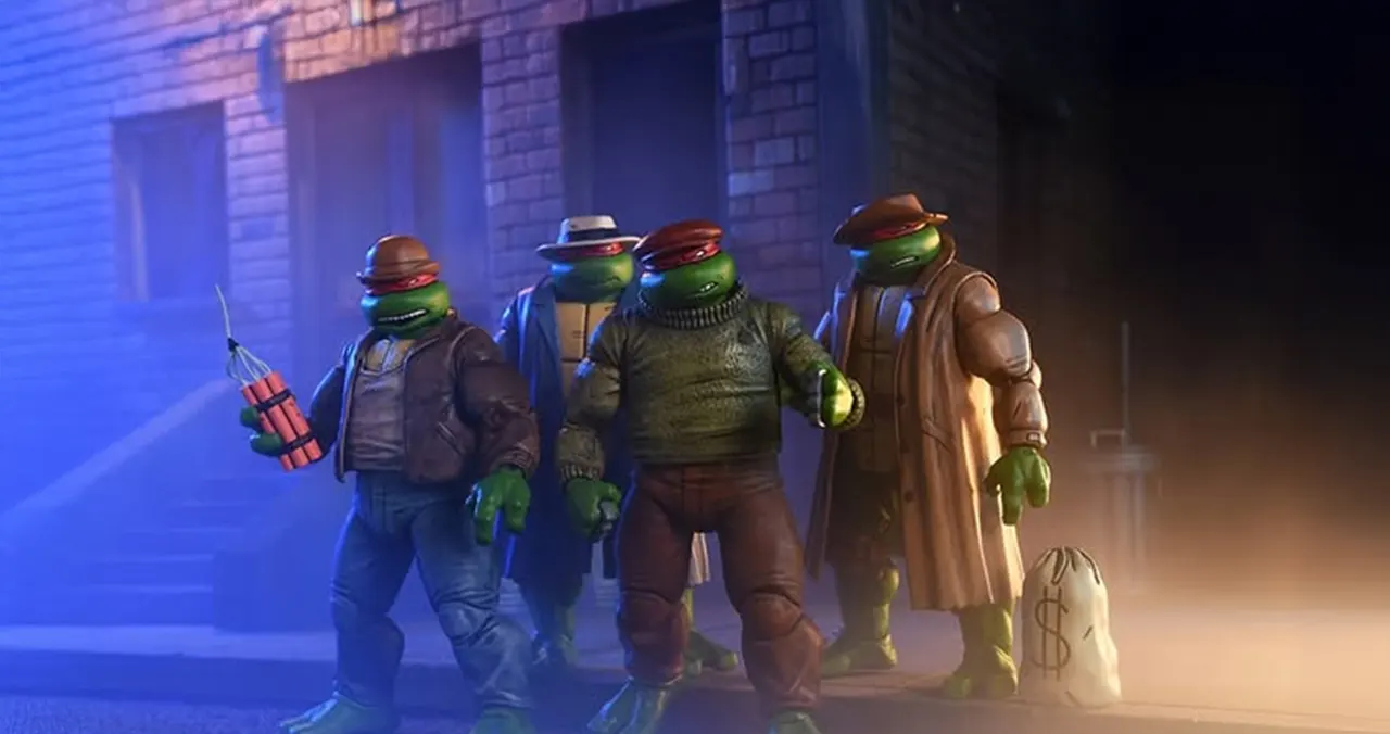 NECA TMNT Gangster Turtles 4-Pack